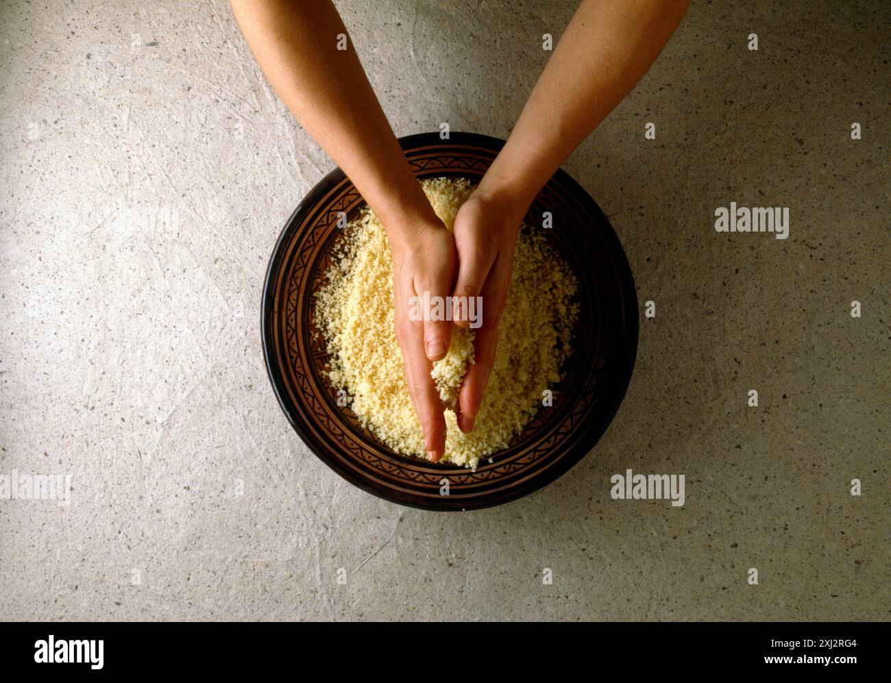 Preparation couscous semolina hi-res stock photography and images - Alamy