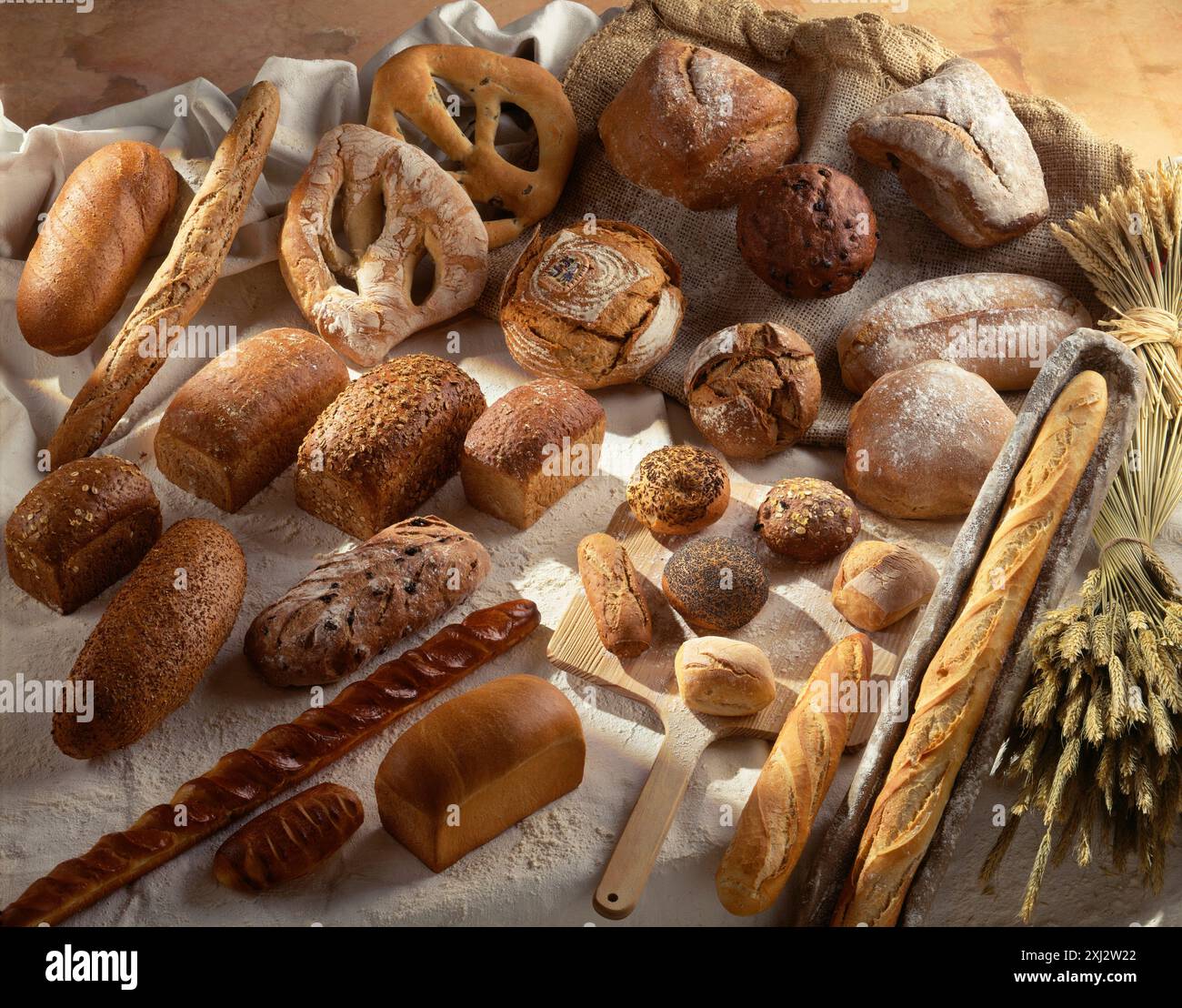 selection of breads Stock Photo - Alamy