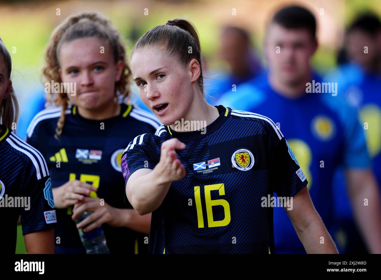 Scotland's Amy Rodgers before the UEFA Women's Euro 2025 qualifying ...