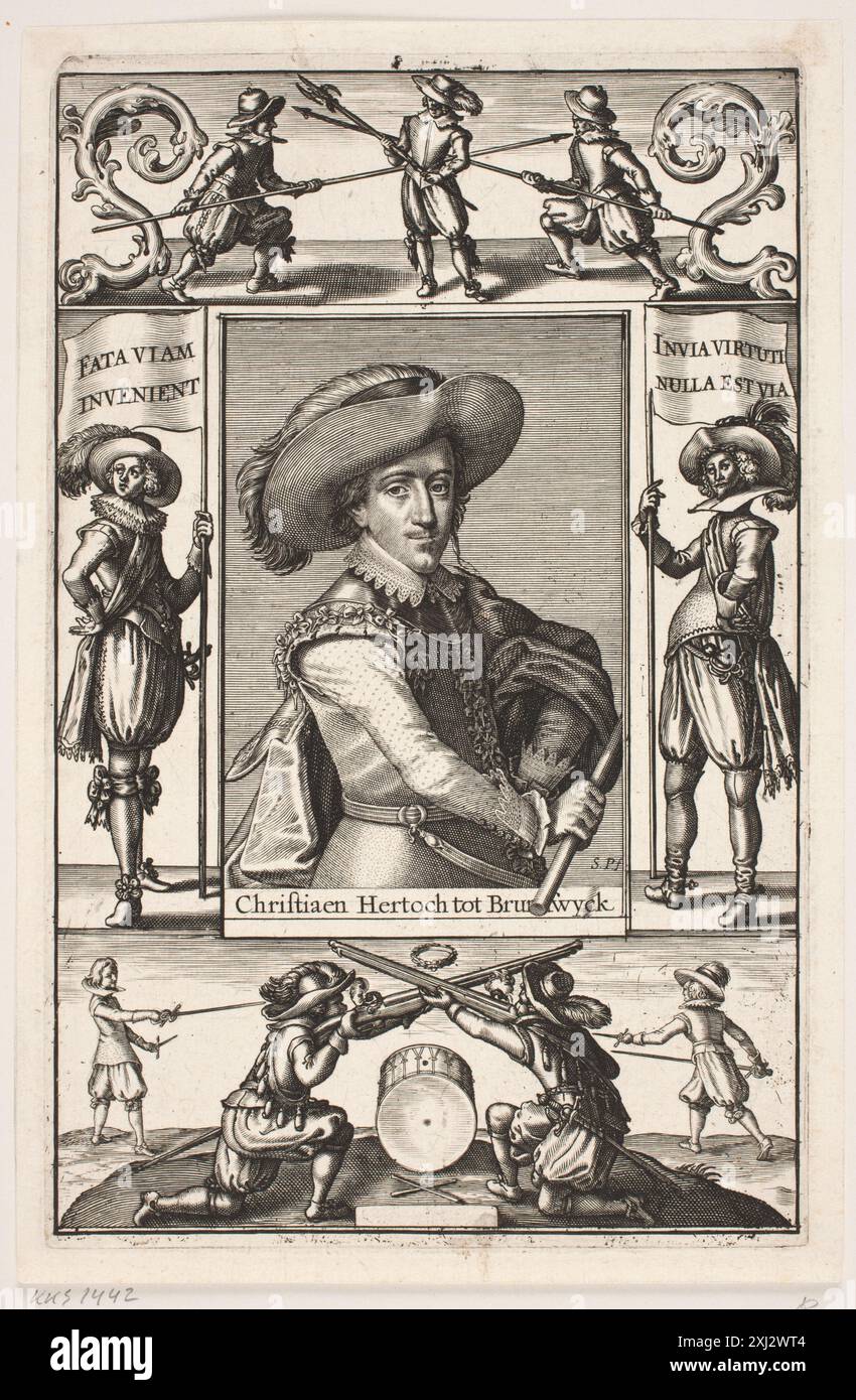 A copper engraving by Simon de Pas and Willem de Passe depicting Duke ...