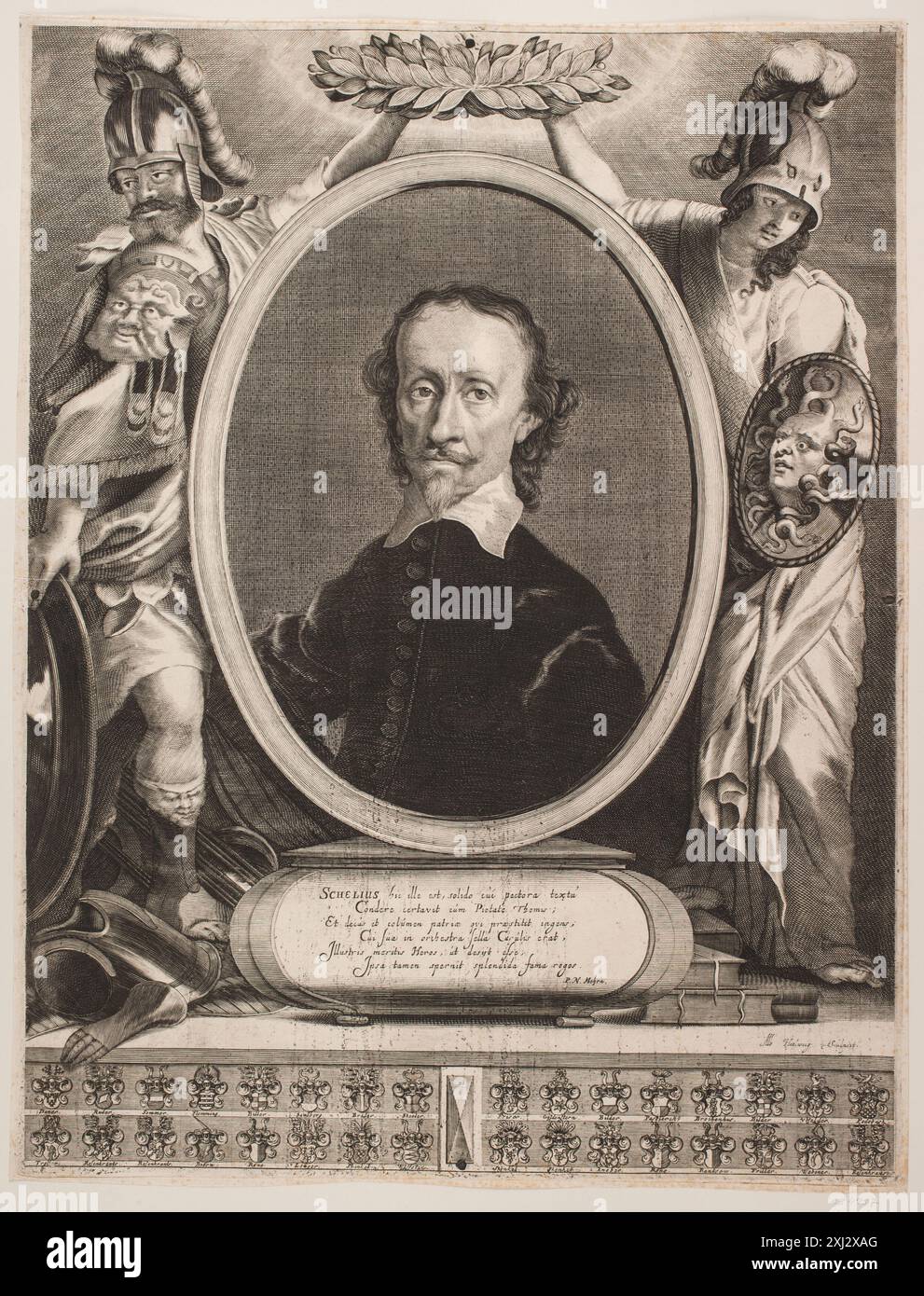 Copper engraving by Albert Haelwegh depicting Christian Skeel, included ...