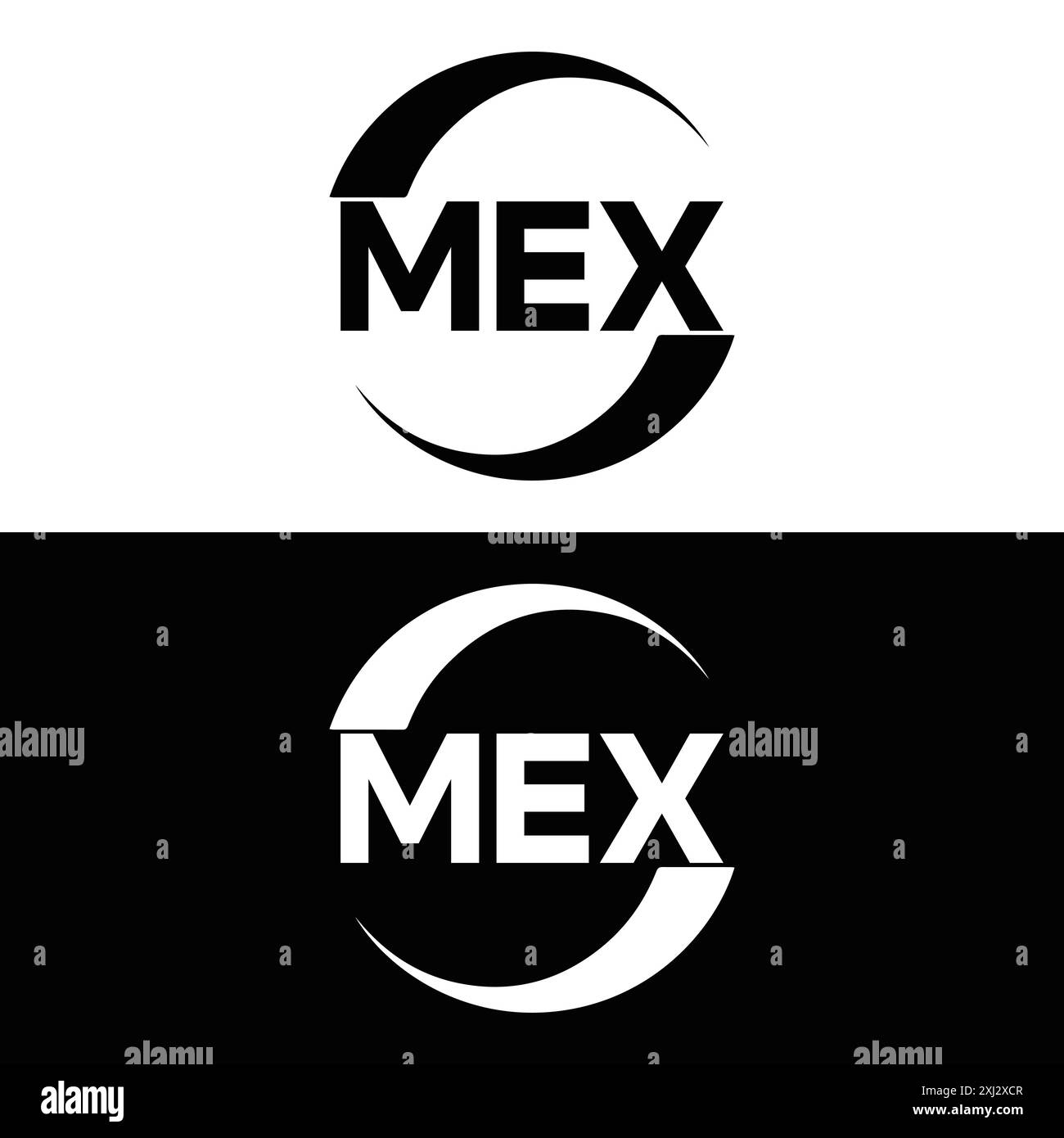 Mex circle logo Black and White Stock Photos & Images - Alamy