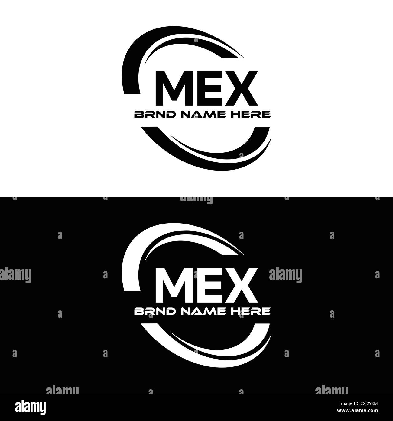 Mex circle logo Black and White Stock Photos & Images - Alamy