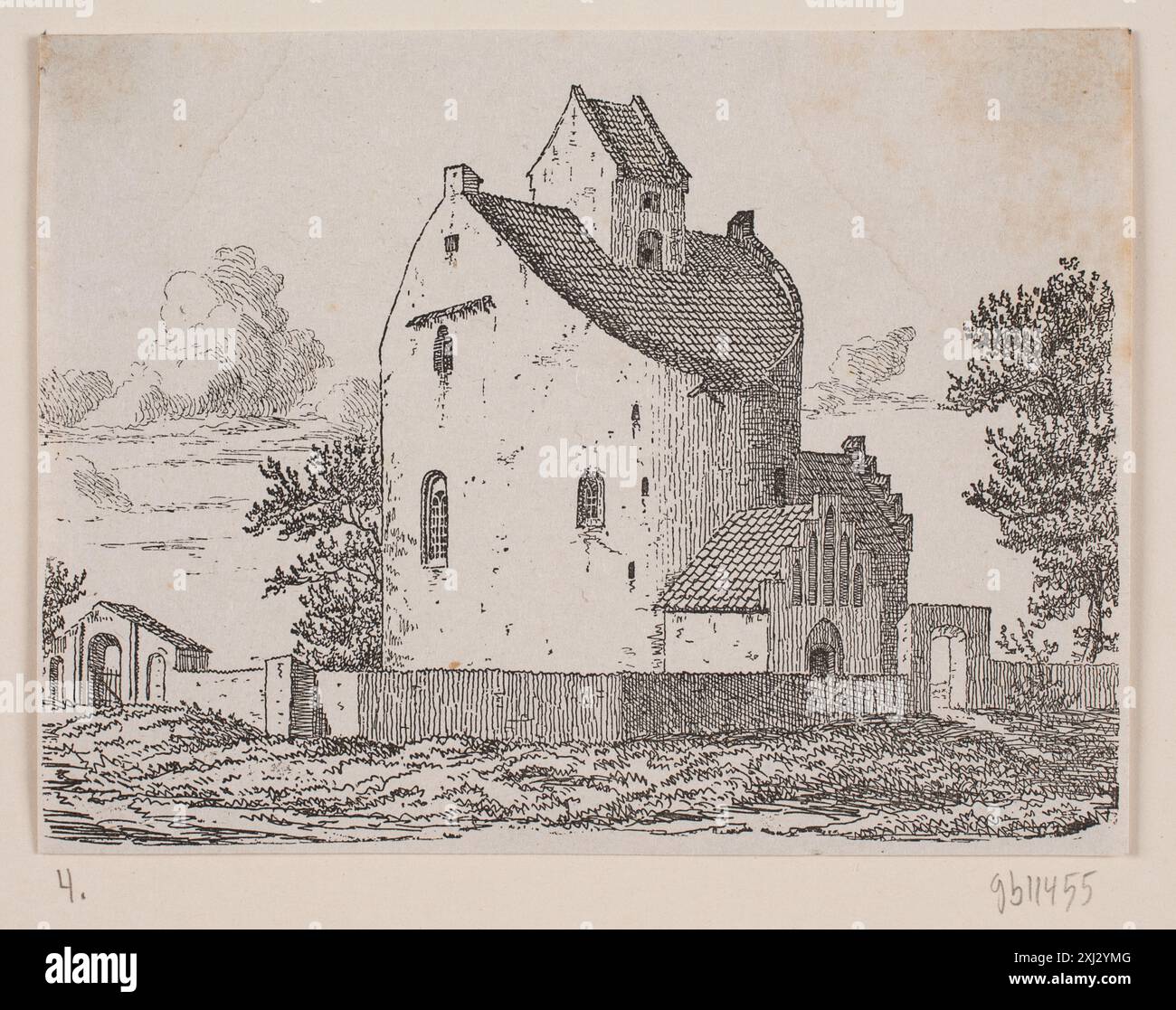 A woodcut by Johan Aagaard (1818–1879) and Jacob Kornerup (1825–1913 ...