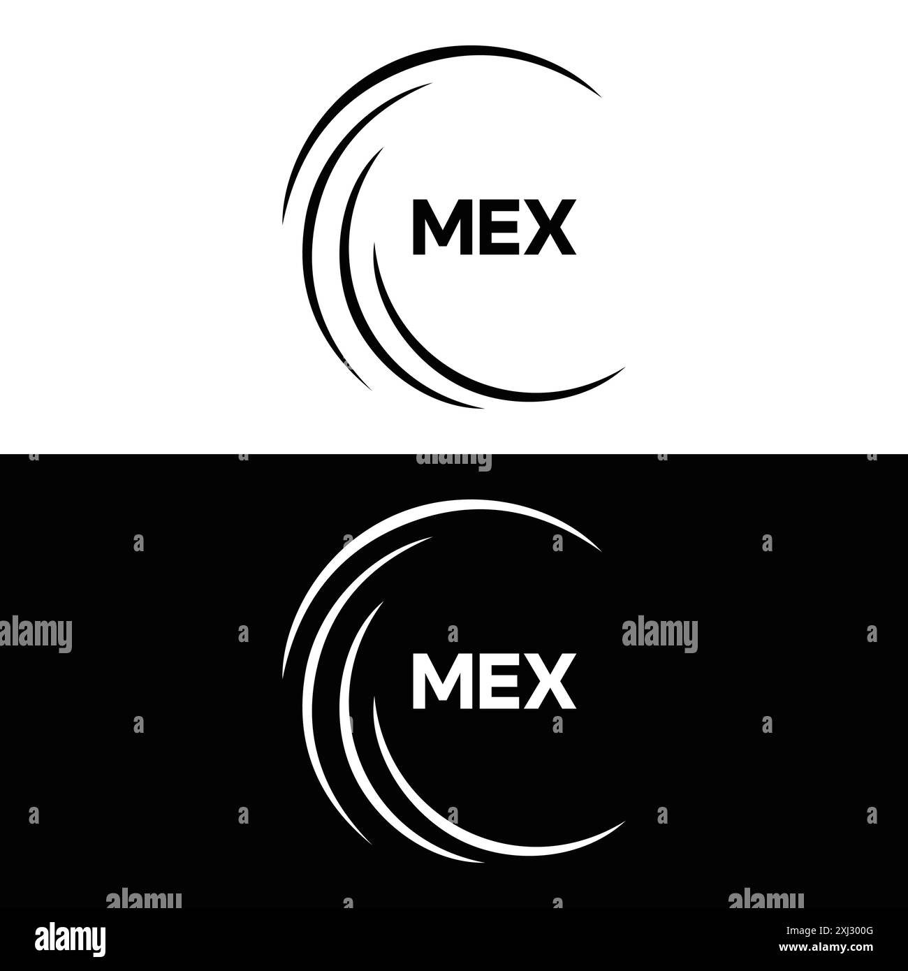 Mex circle logo Black and White Stock Photos & Images - Alamy