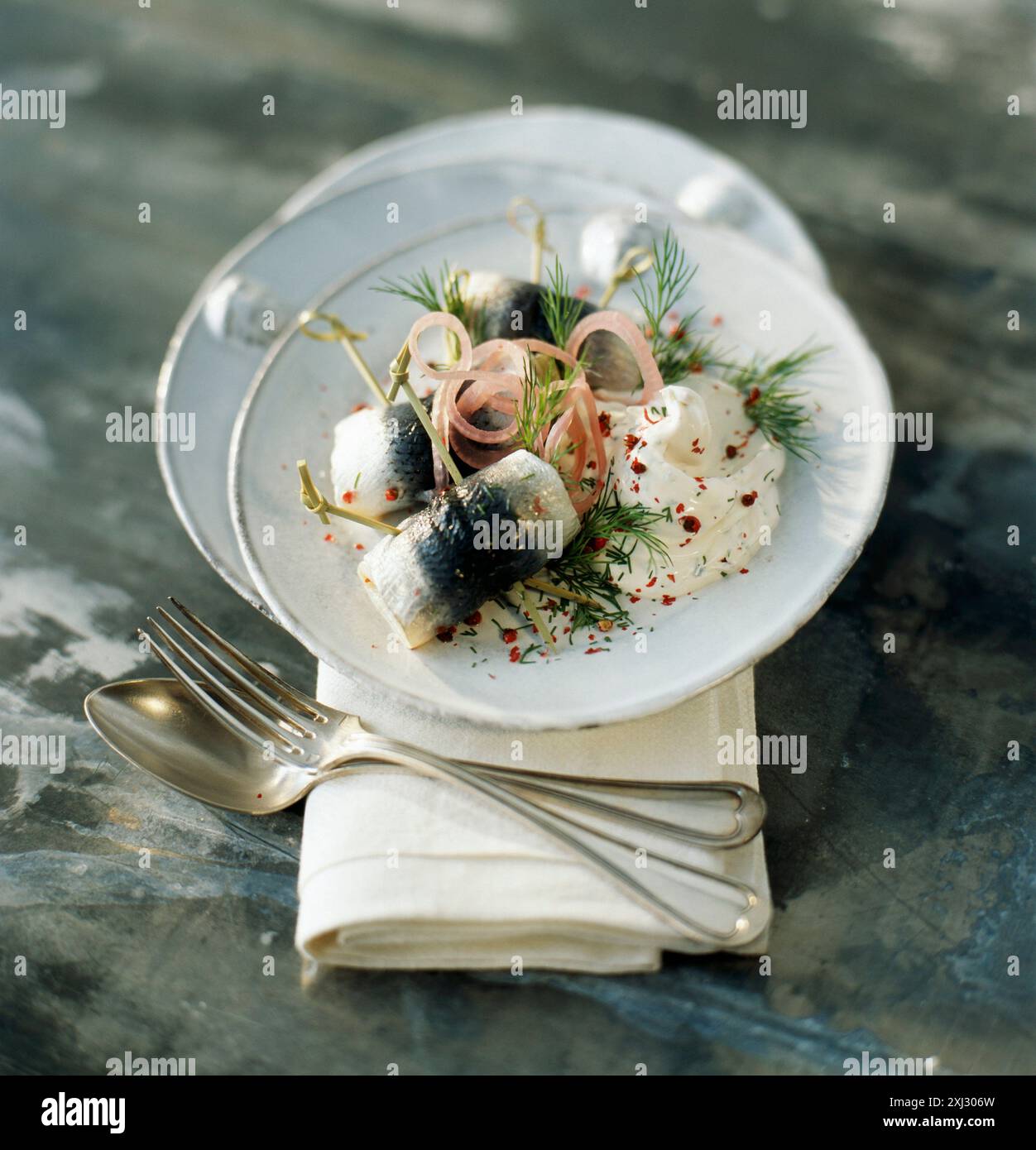 Rollmop fish dish hi-res stock photography and images - Alamy