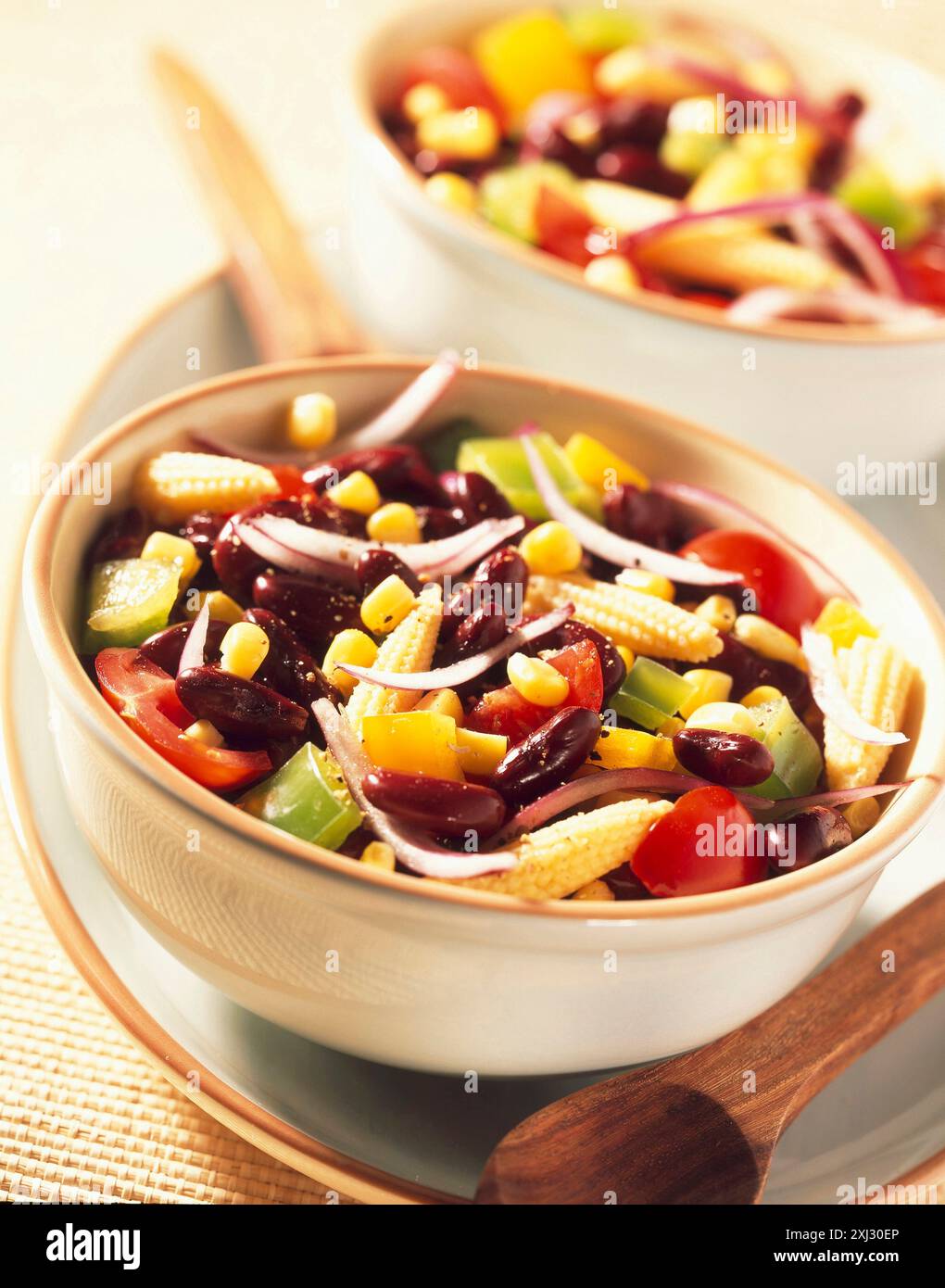 Mexican salad ( step by step : final Stock Photo - Alamy