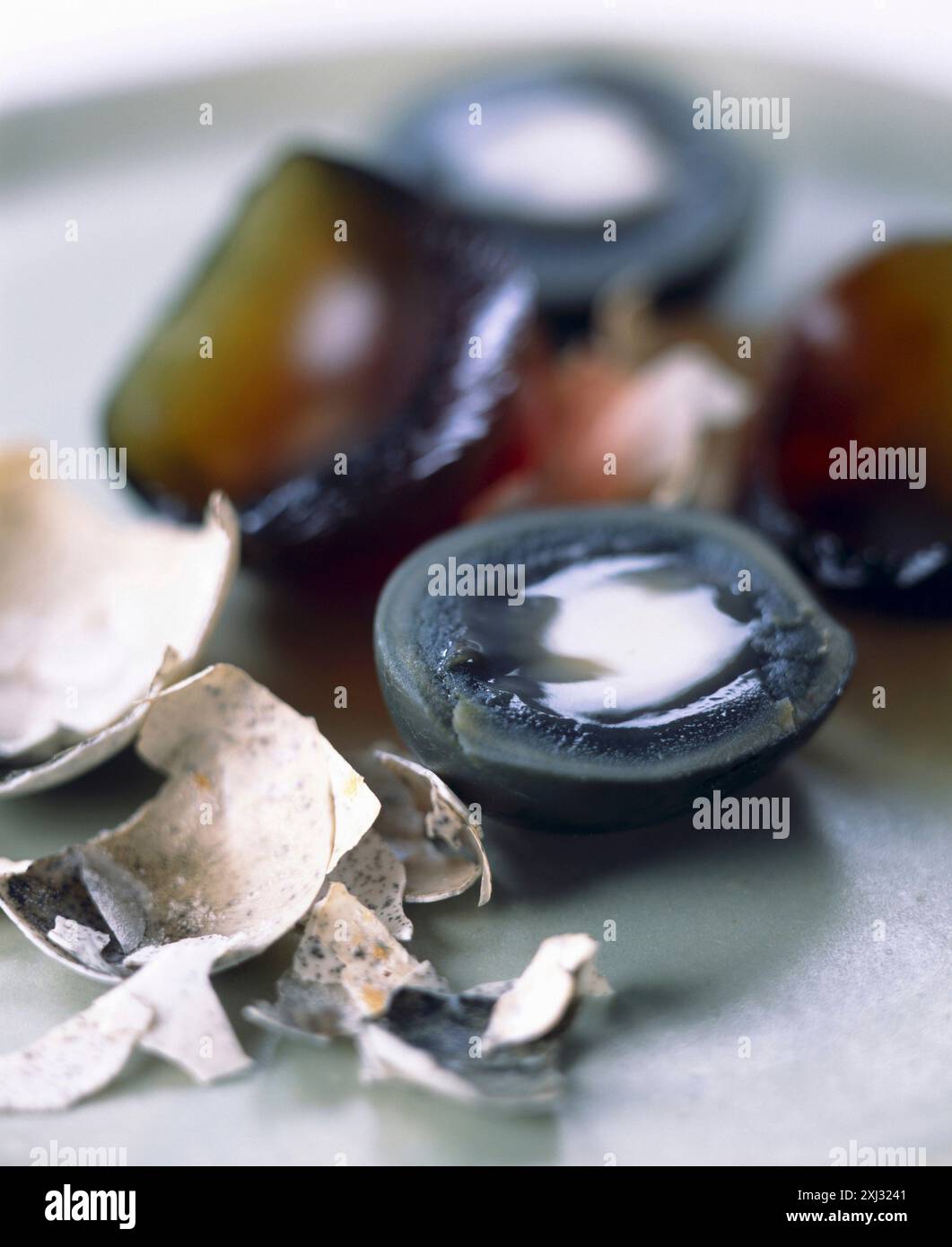 Hundred year eggs Stock Photo - Alamy