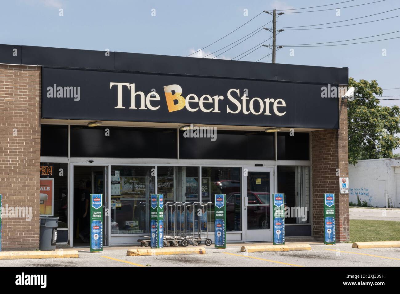 Windsor, ONT - July, 12 2024: The Beer Store retail location. The Beer ...