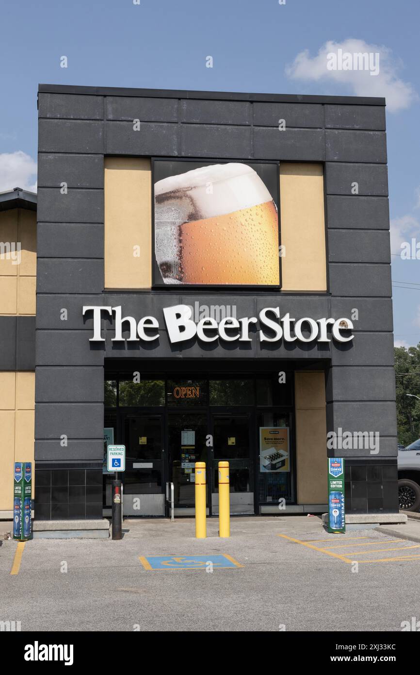 Windsor, ONT - July, 12 2024: The Beer Store retail location. The Beer ...