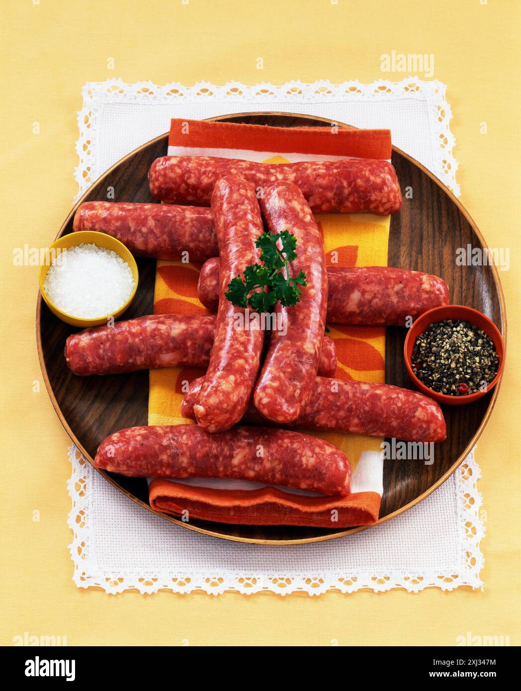 Raw Chipolatas sausages Stock Photo - Alamy