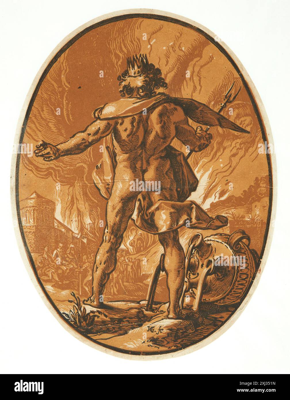 Pluto Goltzius, Hendrick 1558 - 1617 Chiaroscuro woodcut, Print The New ...