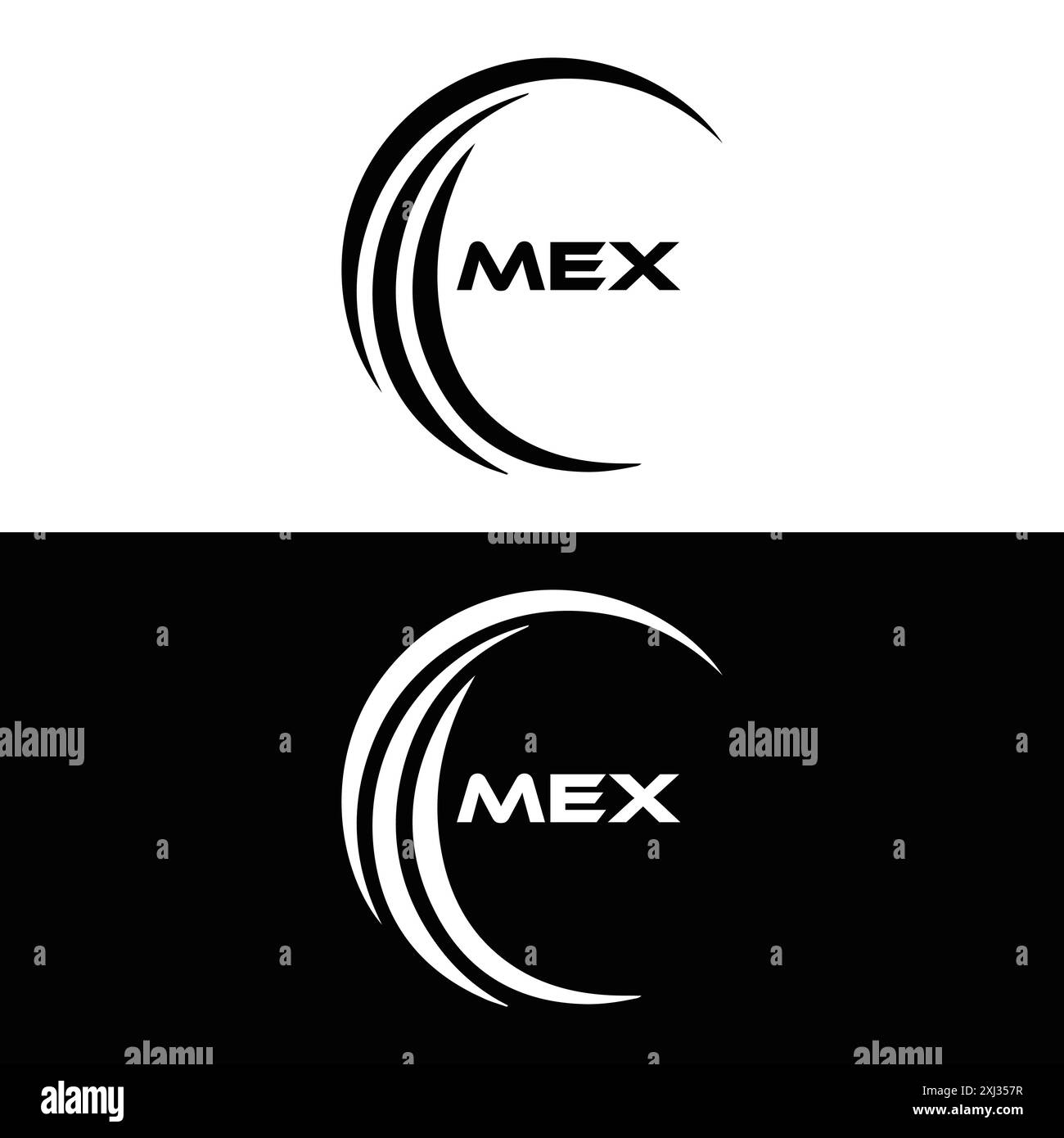 Mex circle logo Black and White Stock Photos & Images - Alamy