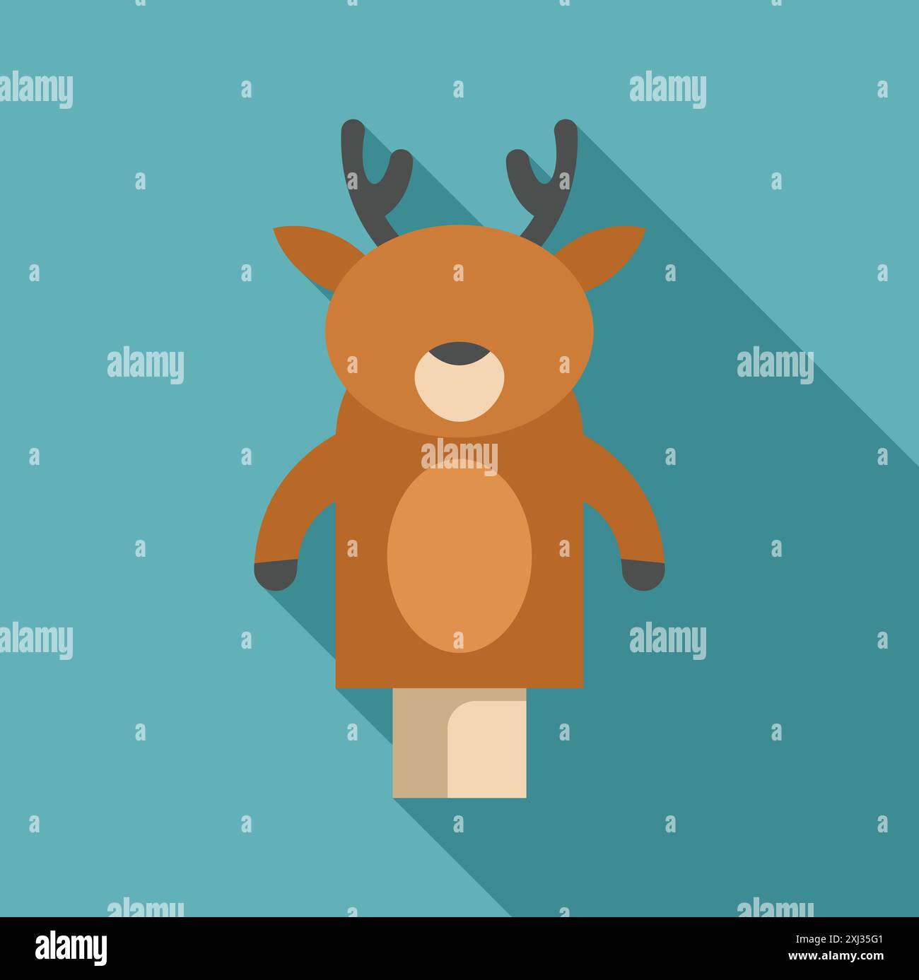 Children play pretend shadow Stock Vector Images - Alamy