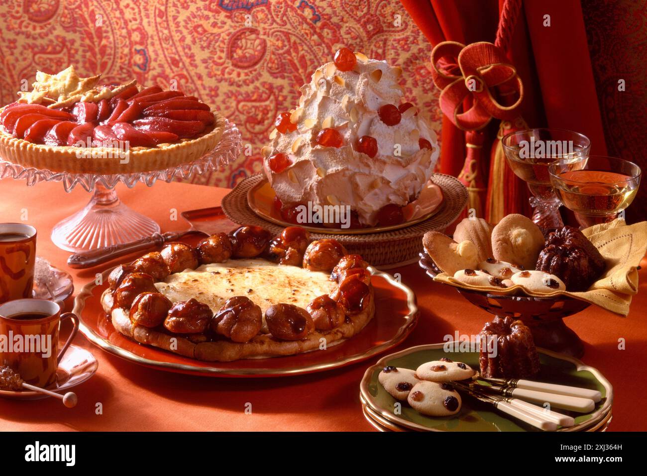 Buffet : assorted desserts Stock Photo - Alamy