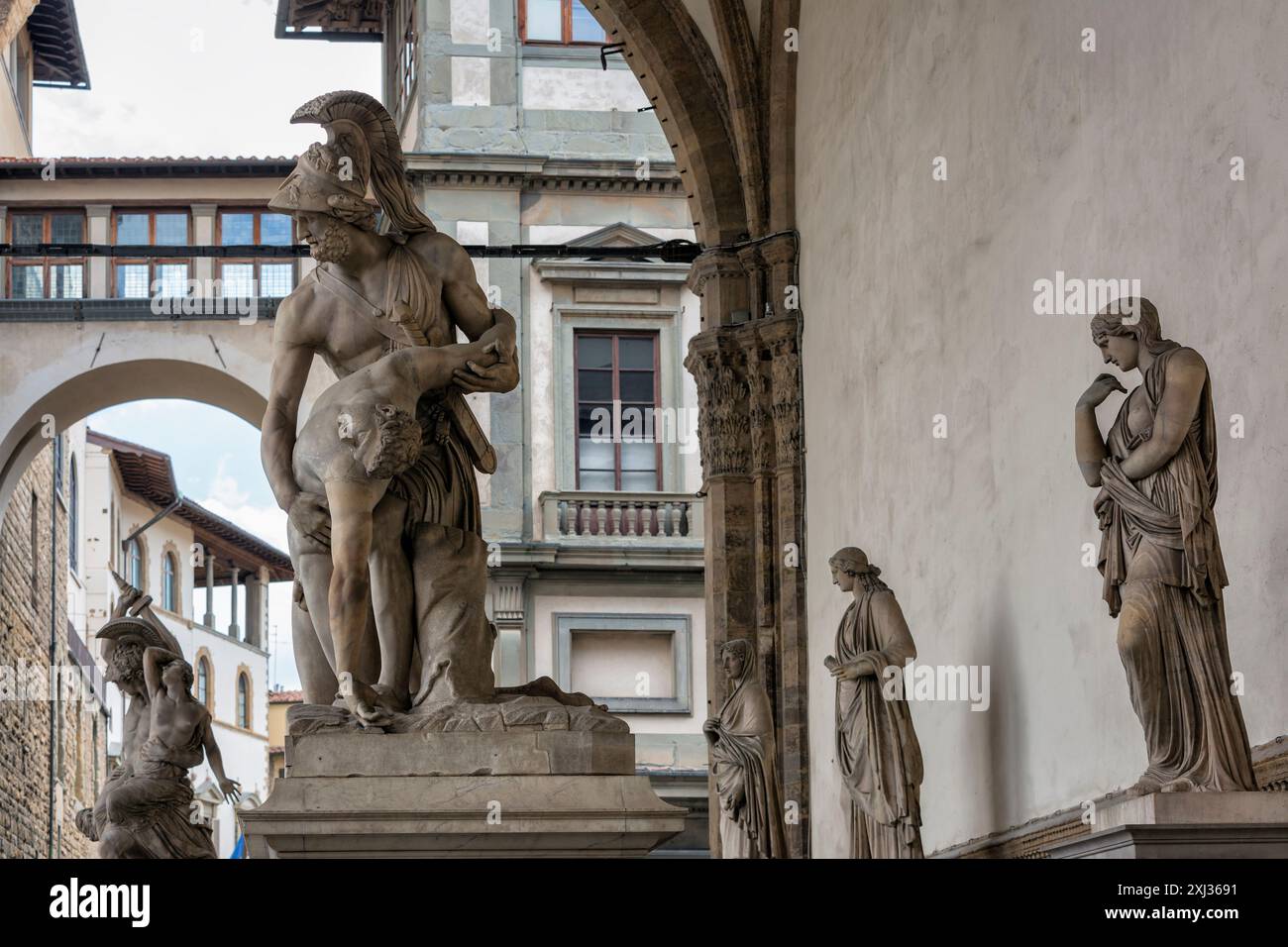 Florence, Italy -16 June, 2024 : View Of Loggia Dei Lanzi (Also Called ...
