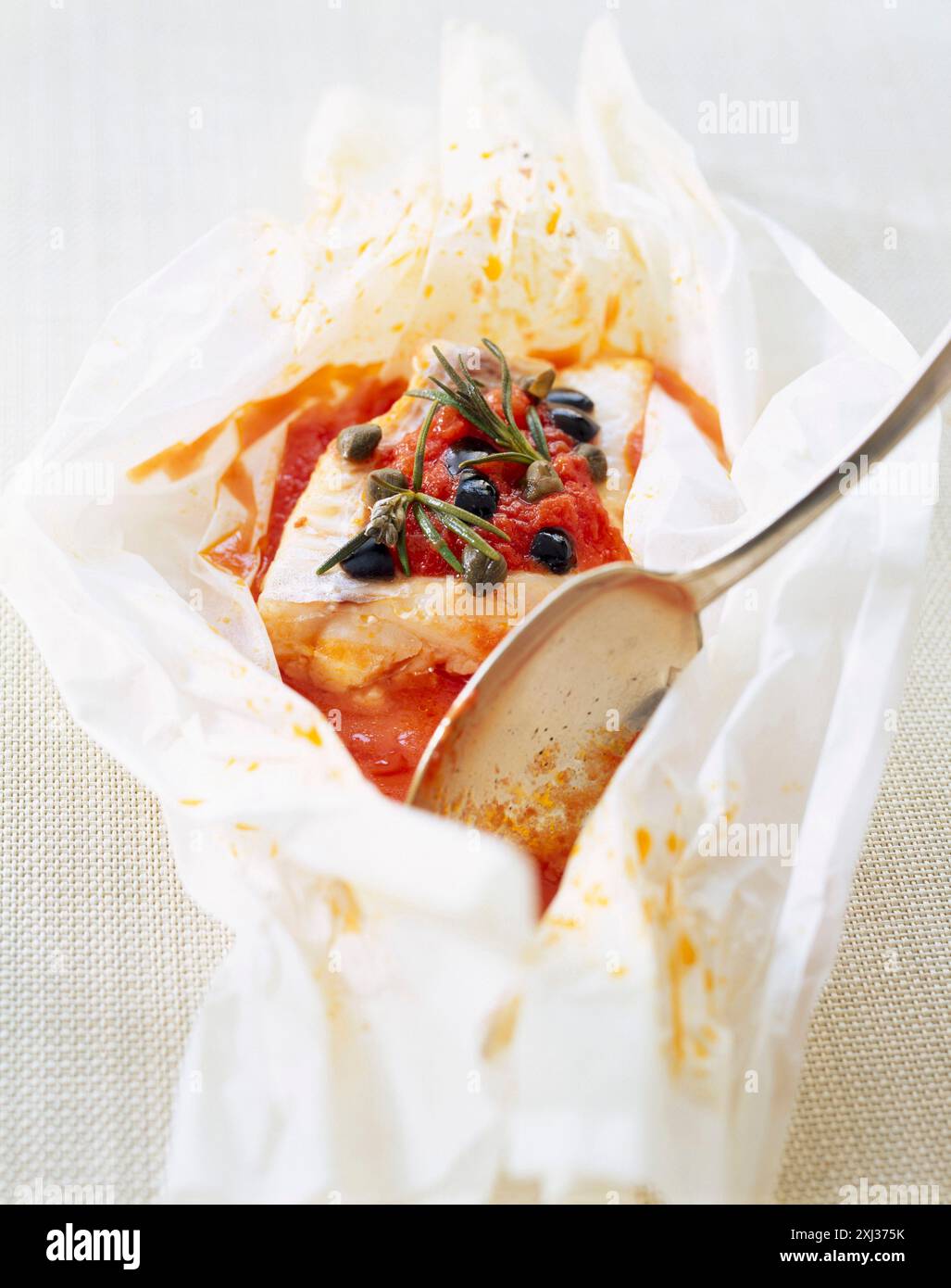 Scorpion fish fillet Sicilian-style Stock Photo - Alamy