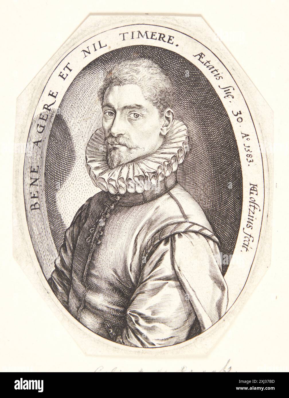 Hieronymus Scholiers Goltzius, Hendrick 1558 - 1617 Copper engraving ...