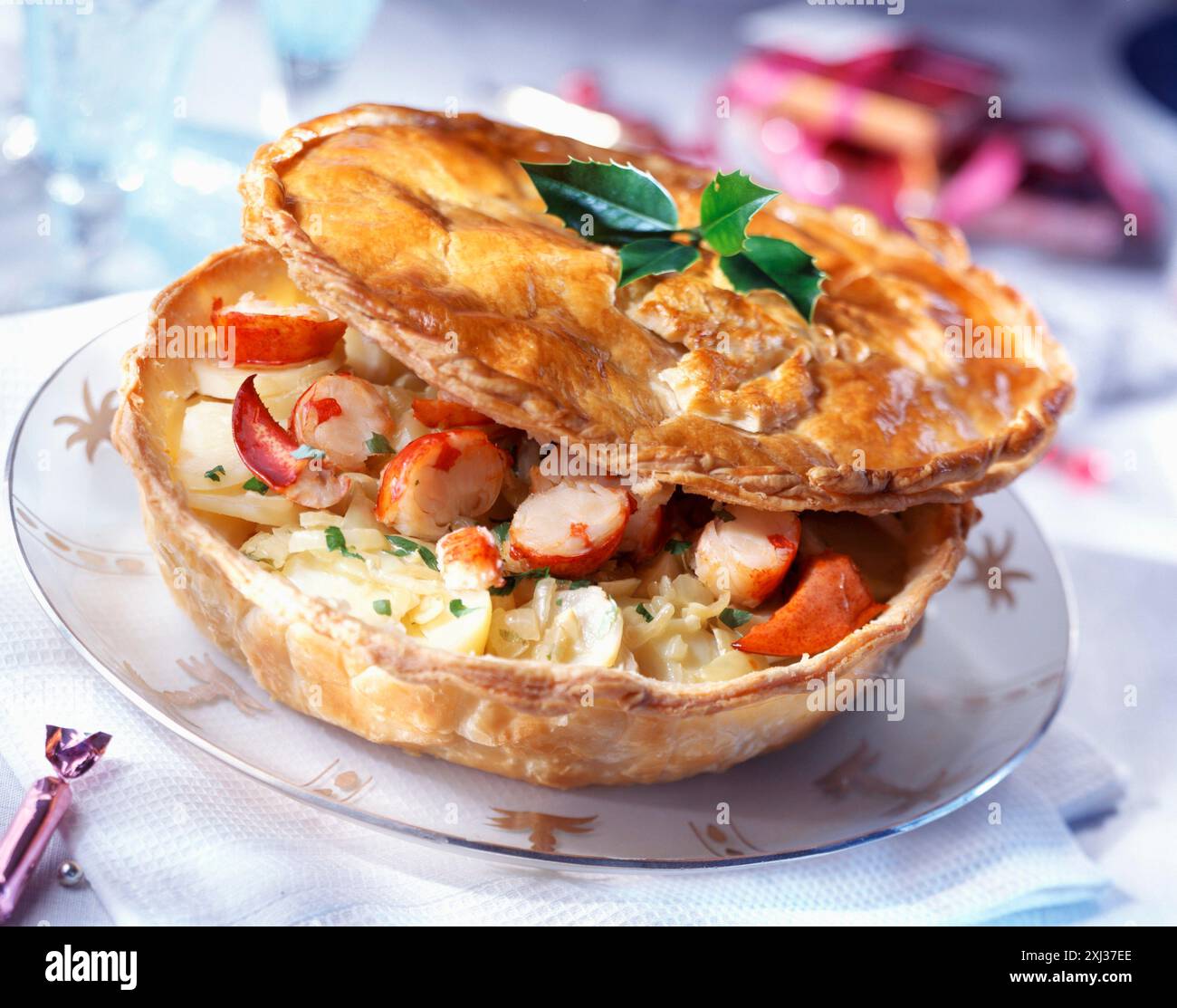 lobster and potato pie Stock Photo - Alamy