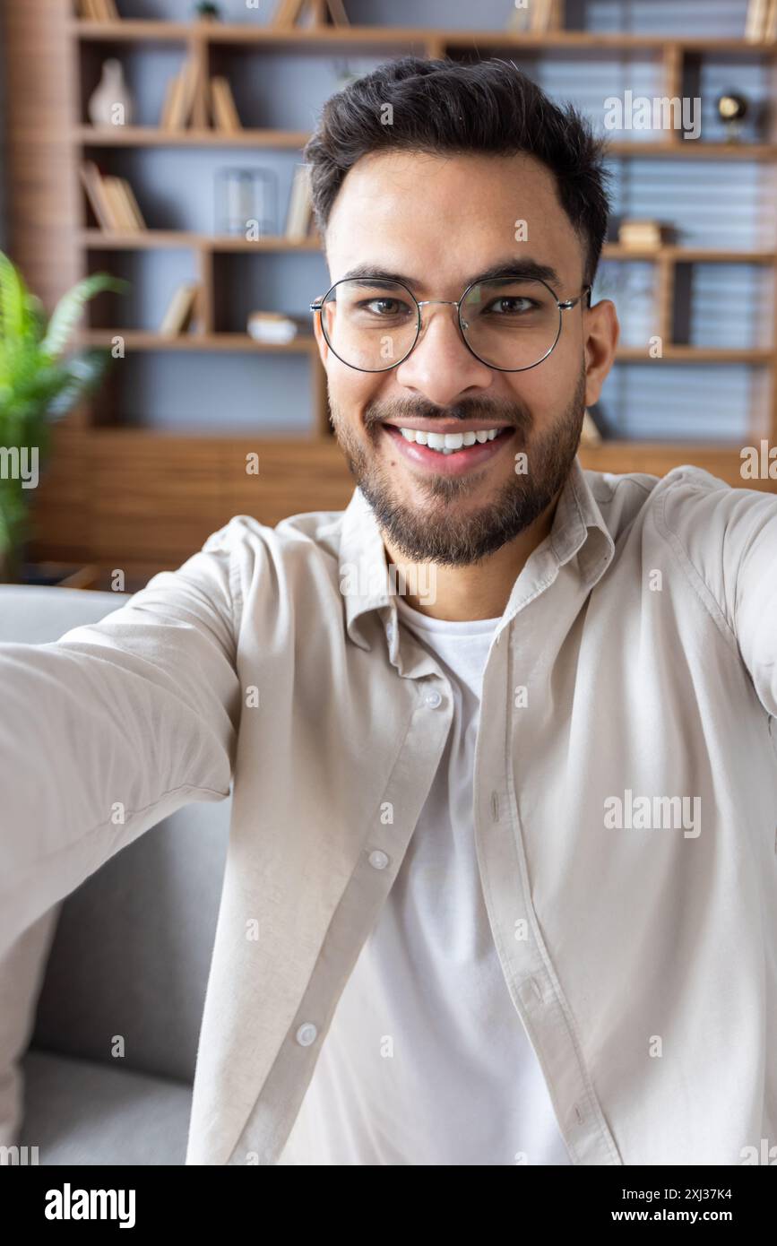 Vertical video young businessman wearing hi-res stock photography and ...
