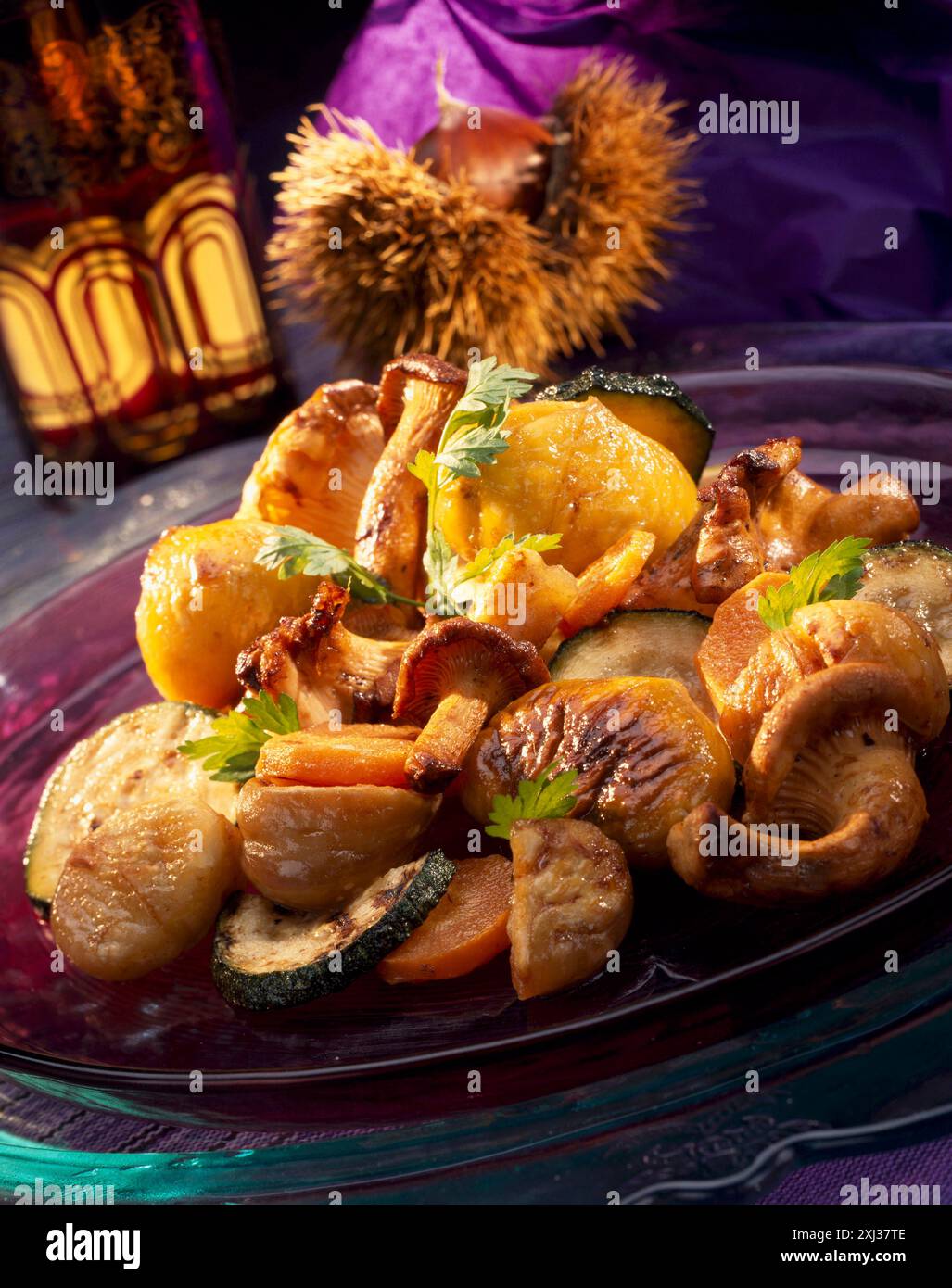 vegetable and chestnut fricassée Stock Photo - Alamy