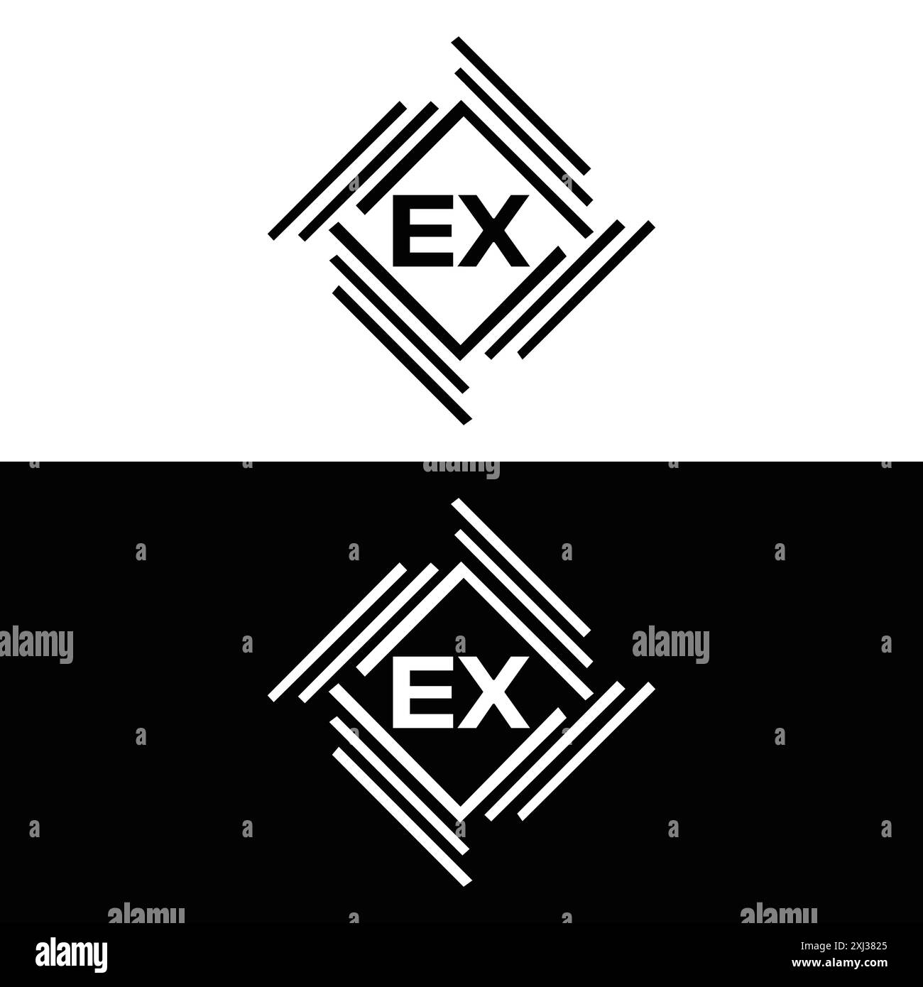 EX logo. E X design. White EX letter. EX, E X letter logo design. E X ...