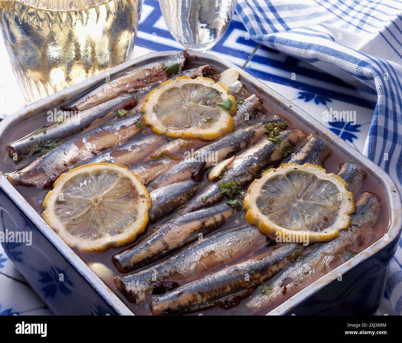 Fresh anchovies in vinegar hi-res stock photography and images - Alamy
