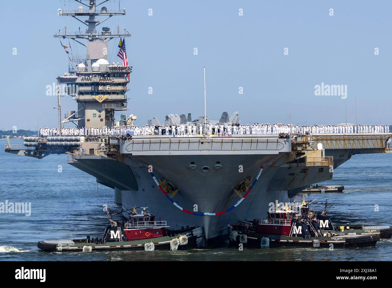 July 14, 2024 - Norfolk, Virginia, USA - The Nimitz-class aircraft ...