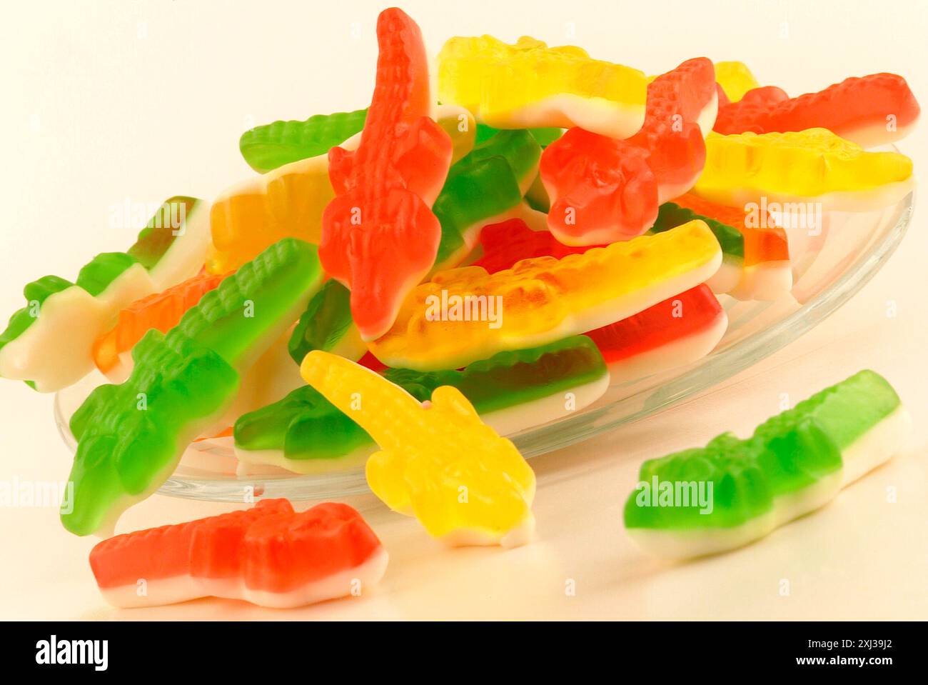 Crocodile-shaped gummy candies Stock Photo - Alamy