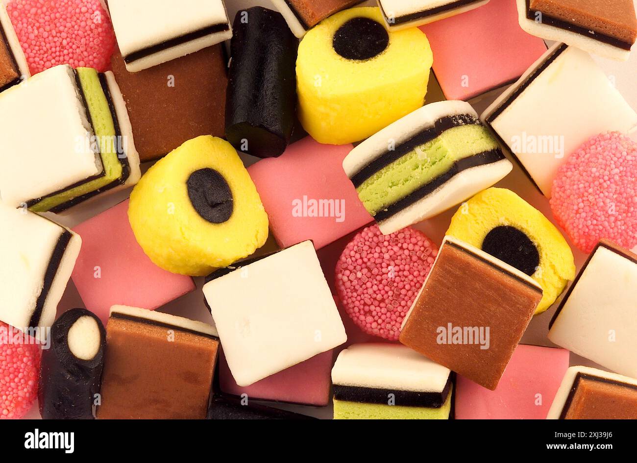 Mixed licorice candies Stock Photo - Alamy