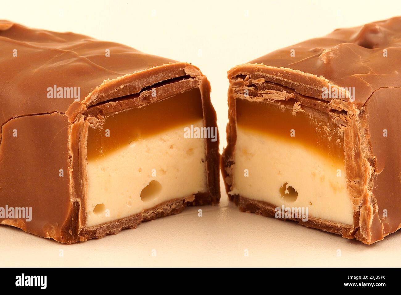 Chocolate and toffee bar Stock Photo - Alamy