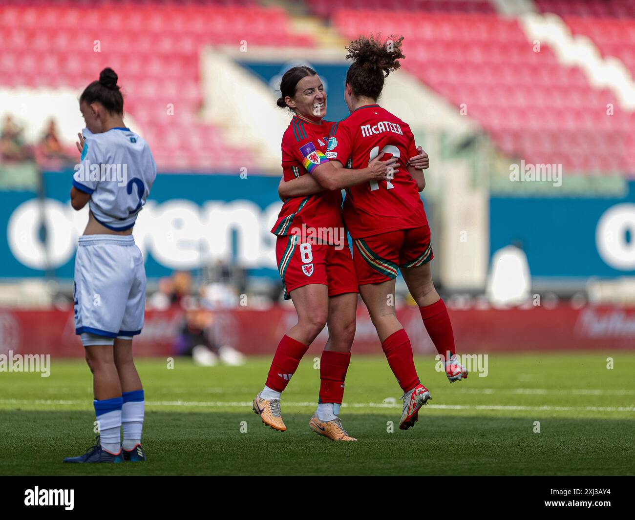 Parc y Scarlets Stadium, UK. 16th July, 2024. Mary McAteer (17 Wales ...
