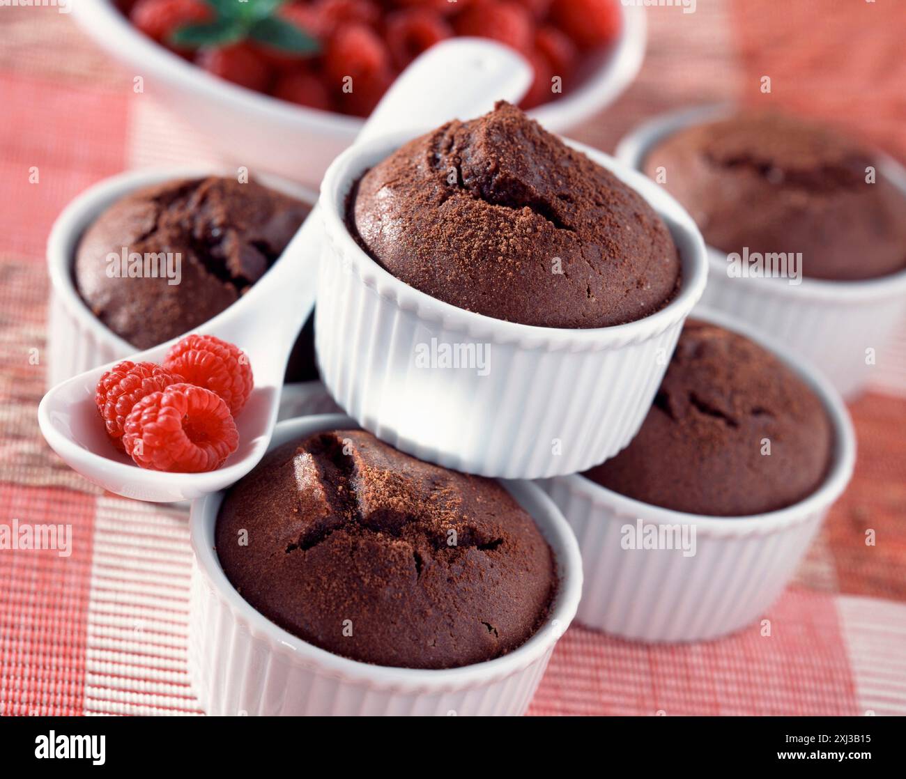 Chocolate mousse mimi cakes Stock Photo - Alamy