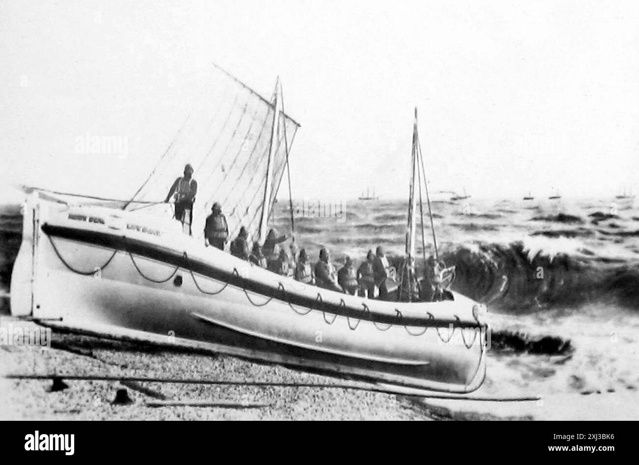 North Deal lifeboat, early 1900s Stock Photo - Alamy