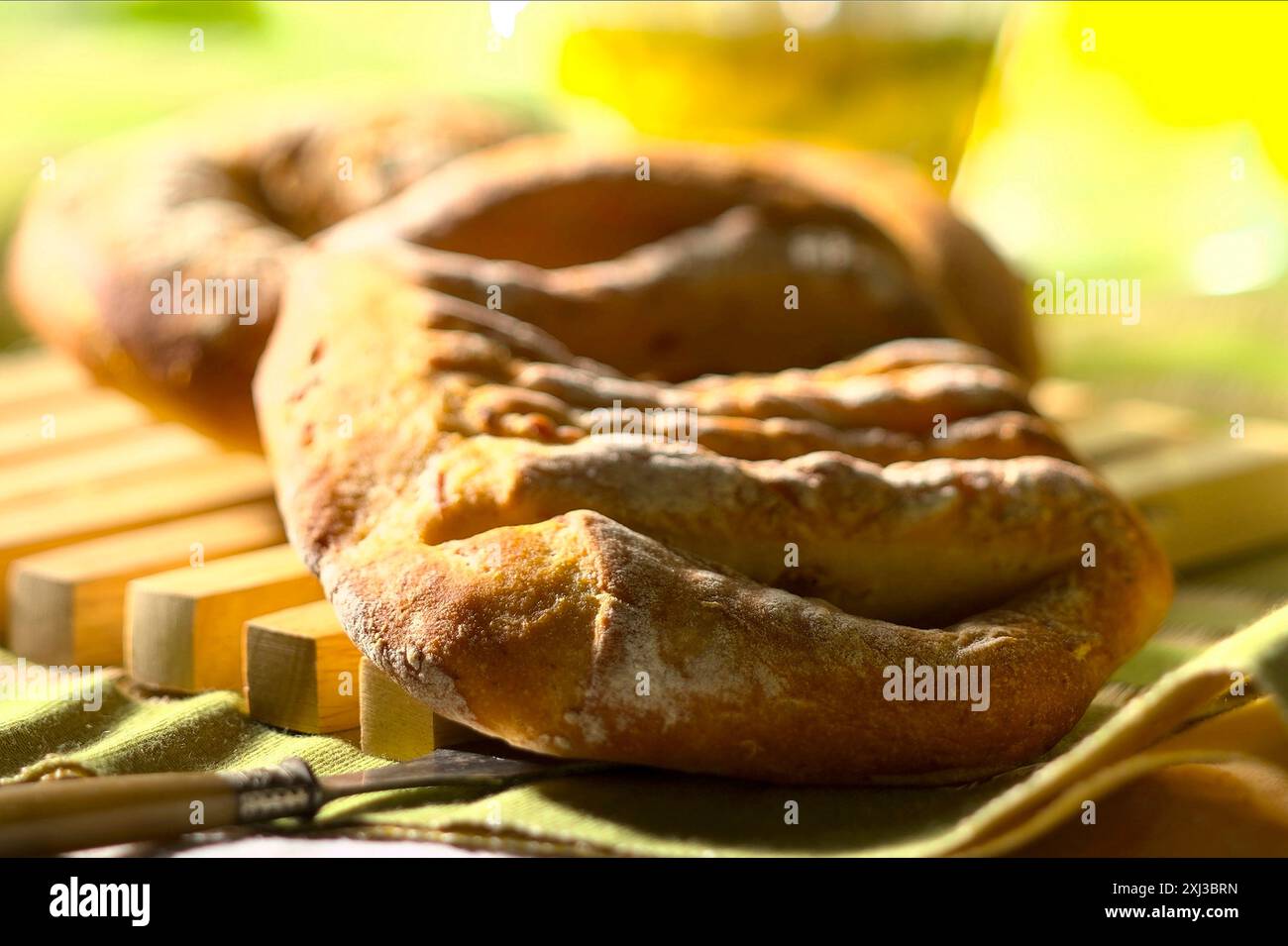 Olive fougasse bread hi-res stock photography and images - Alamy