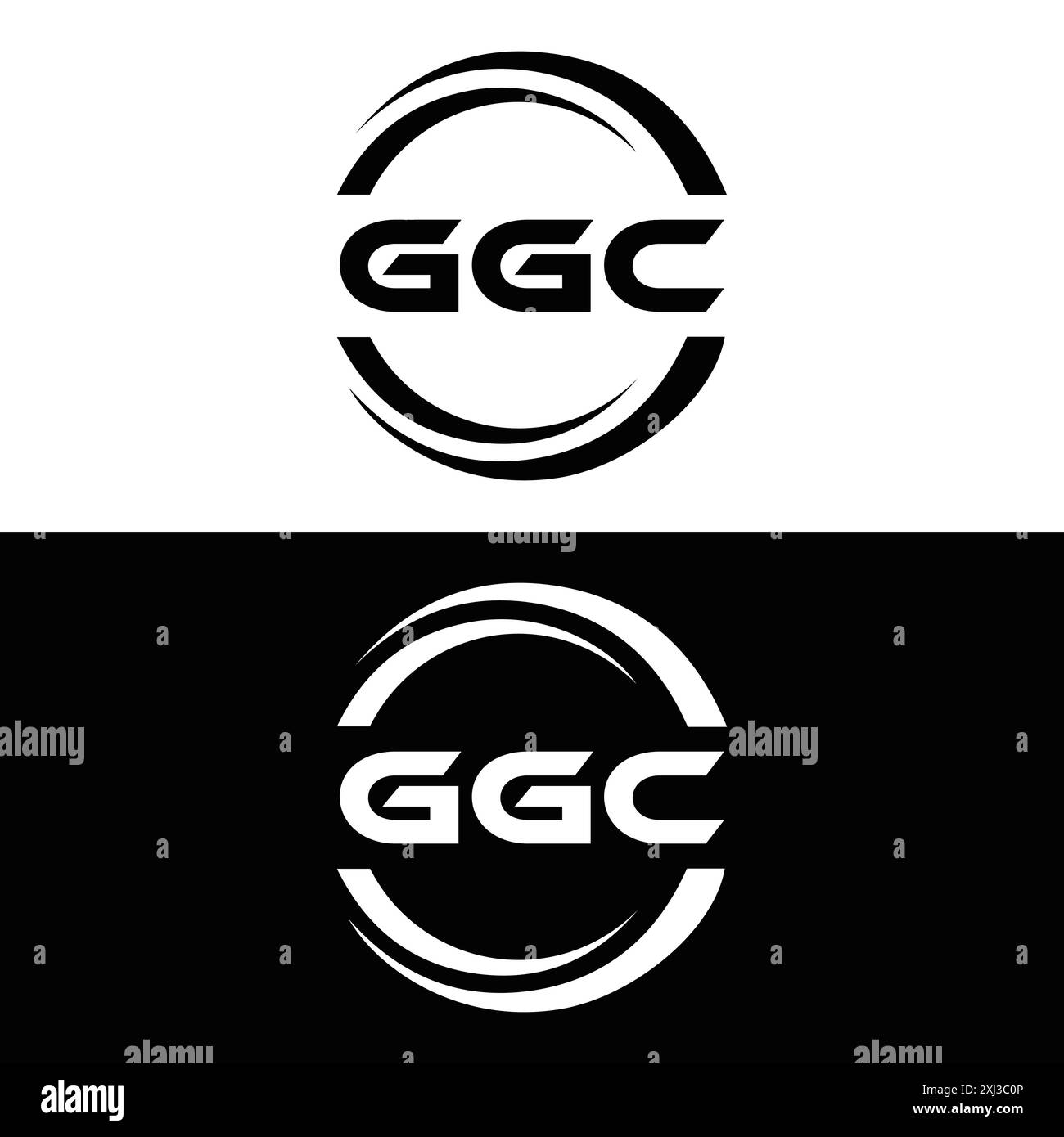 Ggc logo design Black and White Stock Photos & Images - Alamy