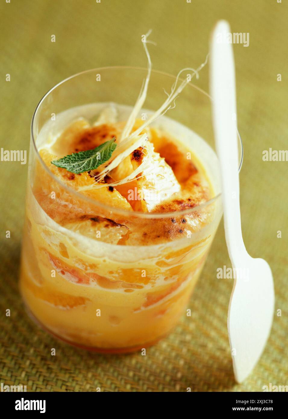 Crispy citrus gratin with ginger Stock Photo - Alamy