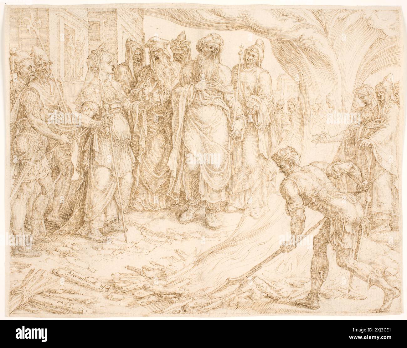 Heemskerck, Maarten van 1498 - 1574 Drawing Tegninger af Maerten van ...