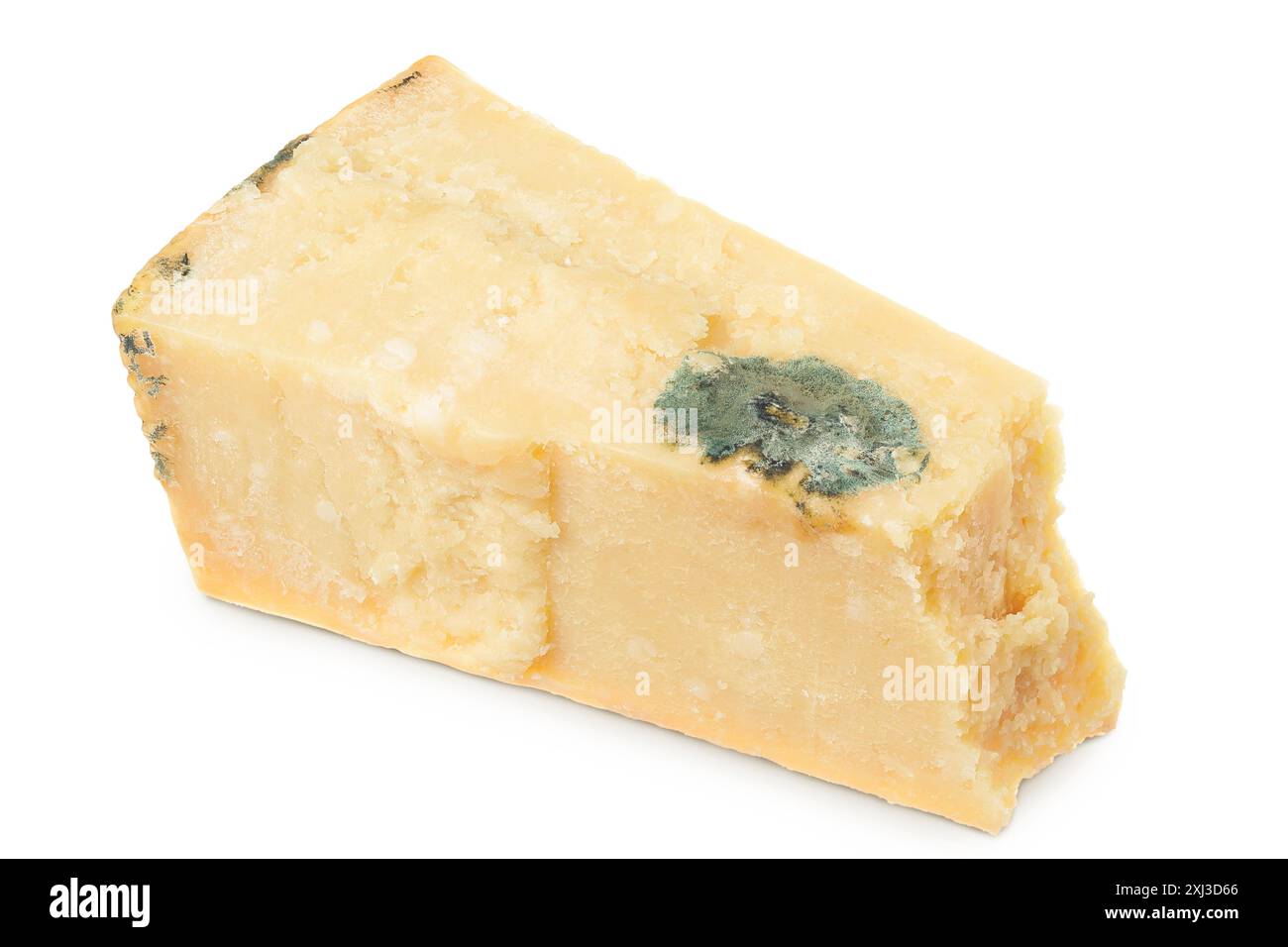 moldy parmesan cheese isolated on white background Stock Photo - Alamy