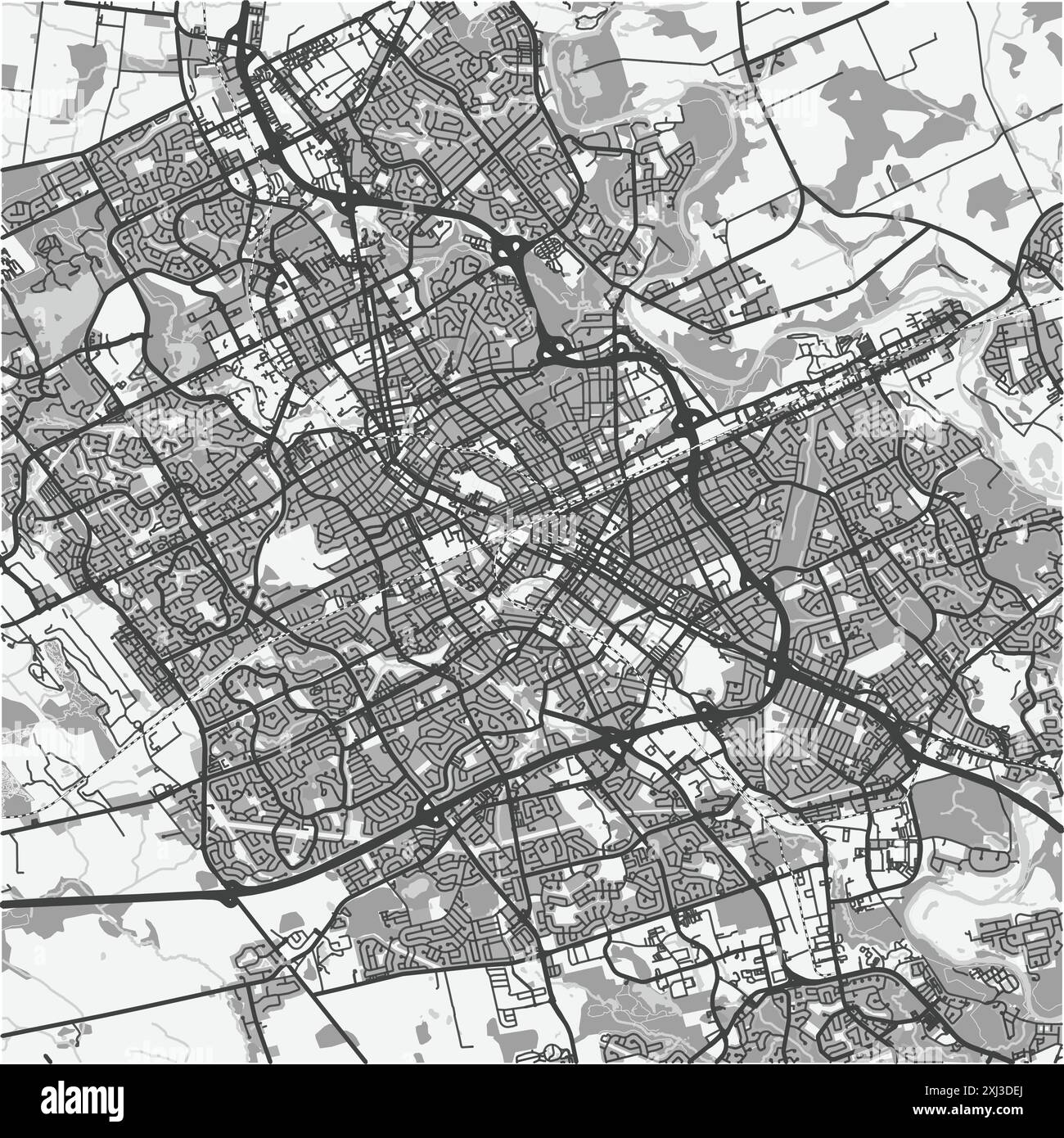 Map of kitchener Black and White Stock Photos & Images - Alamy