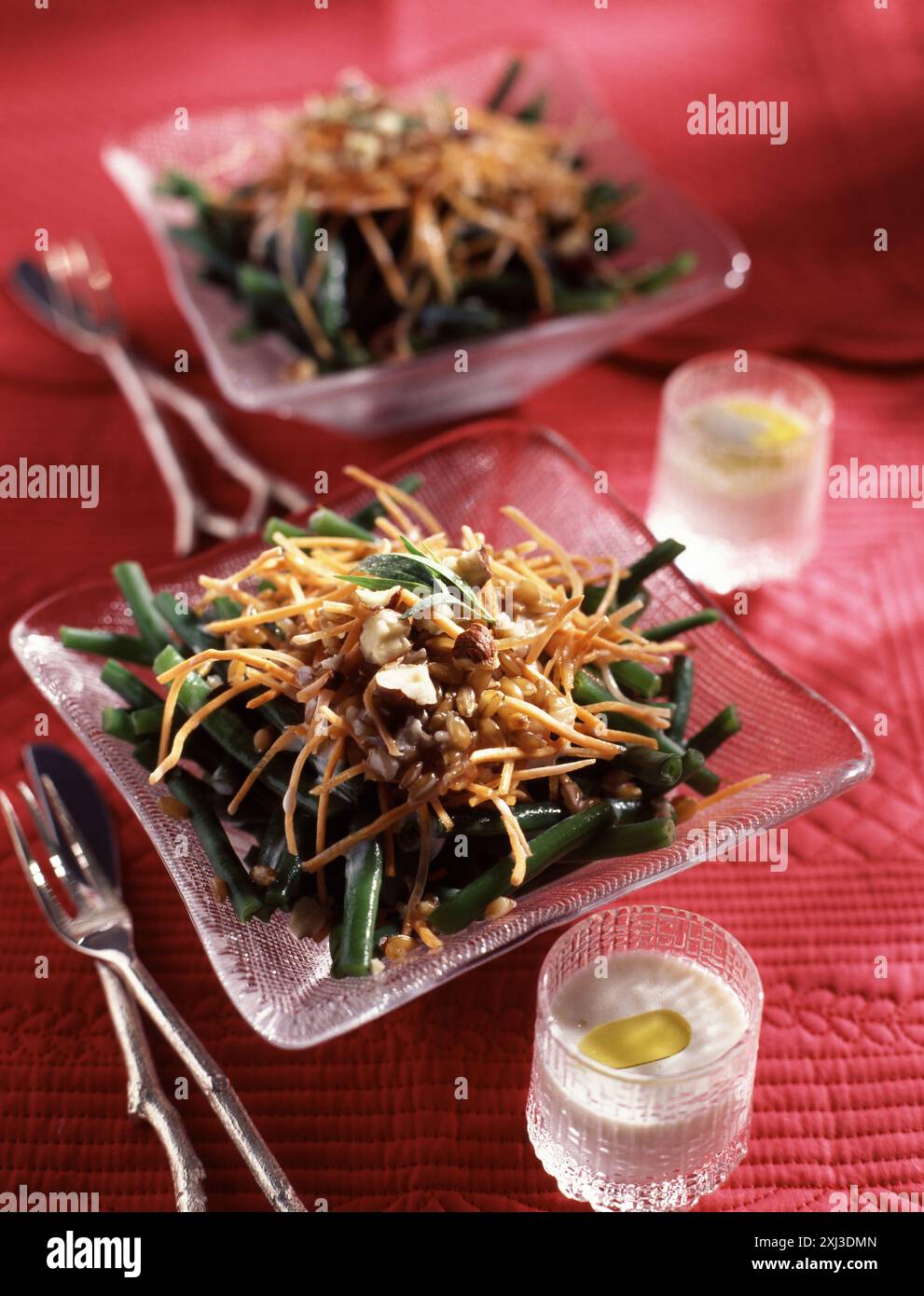Green bean and spelt salad Stock Photo - Alamy