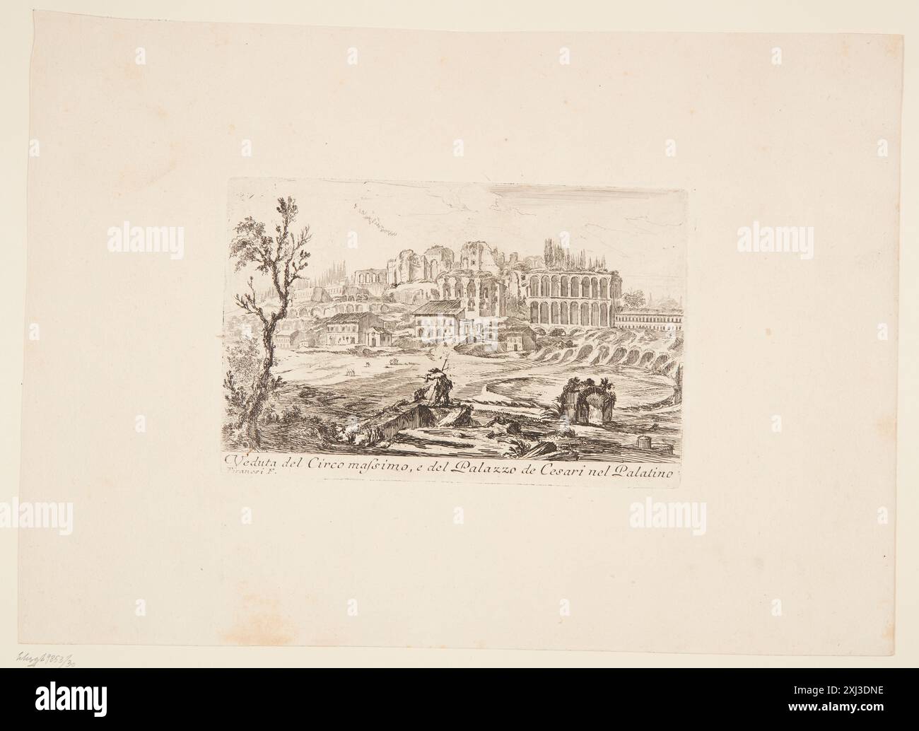 View of the Circus Maximus and the Palace of the Caesars on the ...