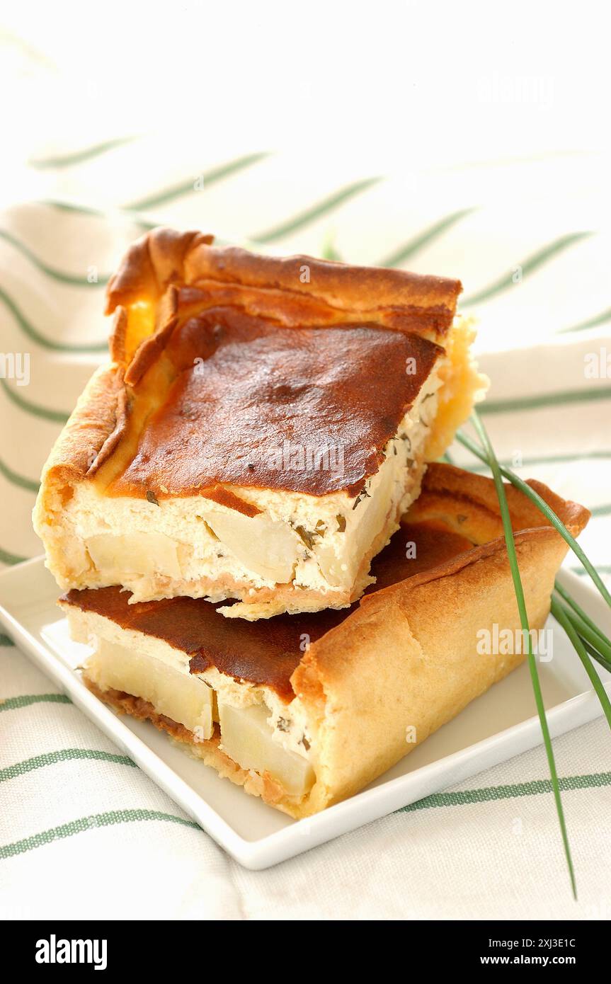 potato tart (topic: savoury tarts Stock Photo - Alamy