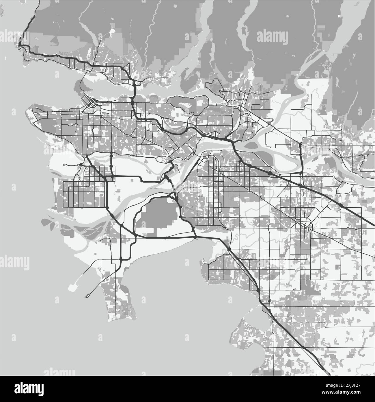 Downtown vancouver map hi-res stock photography and images - Alamy