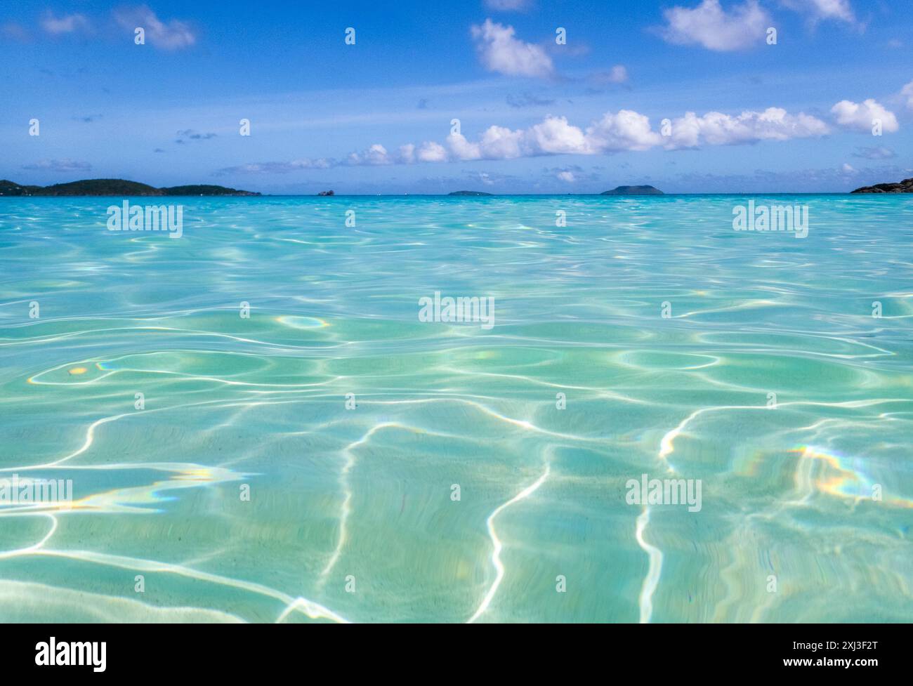 Trunk Bay in the Virgin Islands National Park on the island of St John ...
