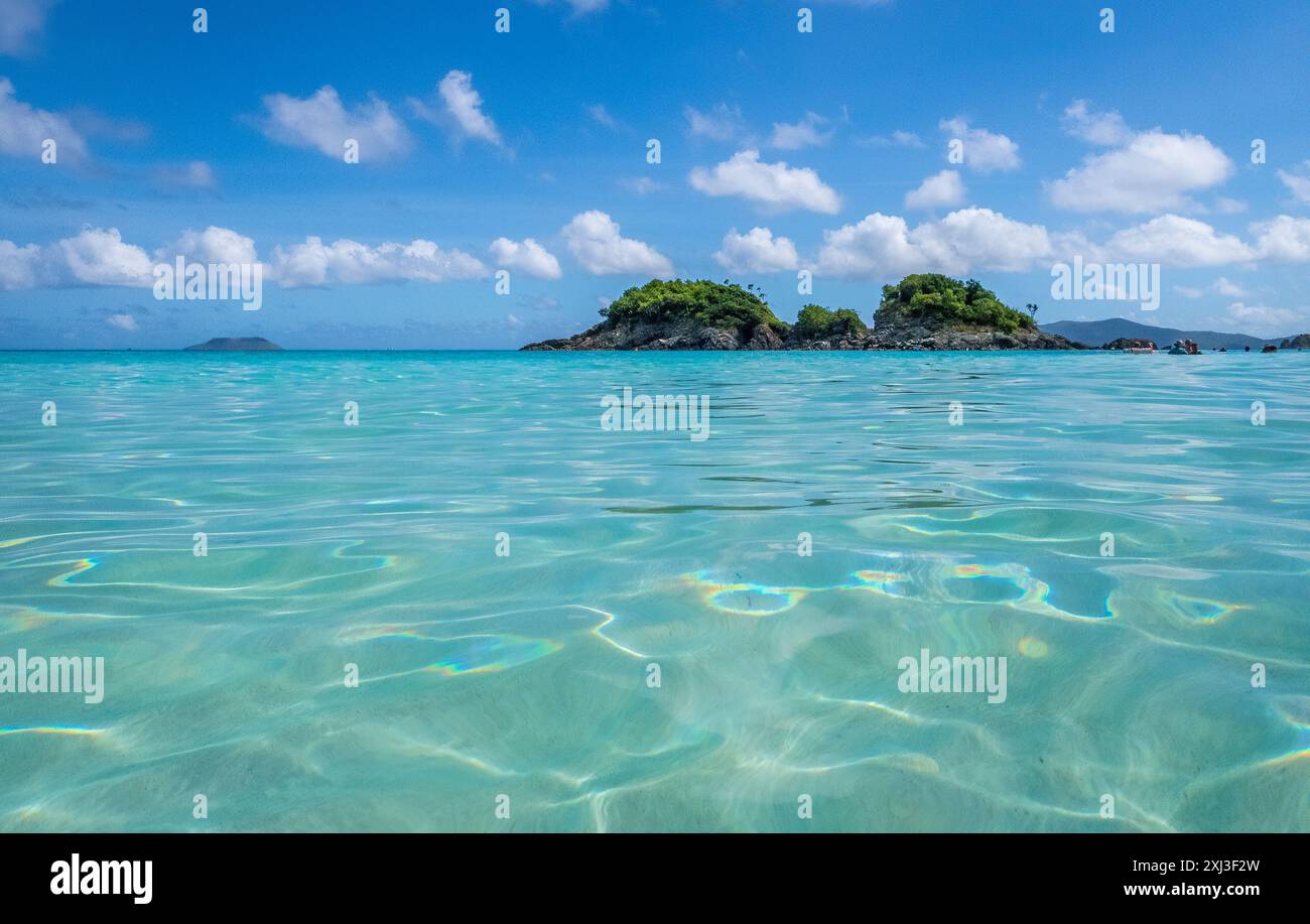 Trunk Bay in the Virgin Islands National Park on the island of St John ...