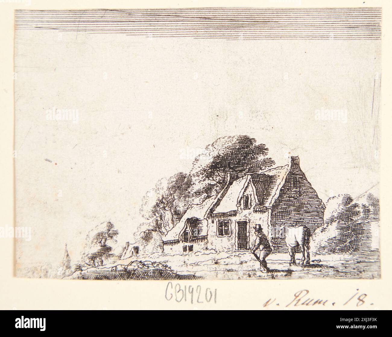 Landscape with farmhouse Neyts, Gillis 1618 - 1686 Etching, Print ...