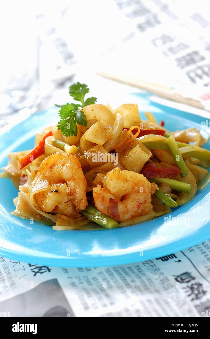singapore pasta (topic: chinese noodles Stock Photo - Alamy
