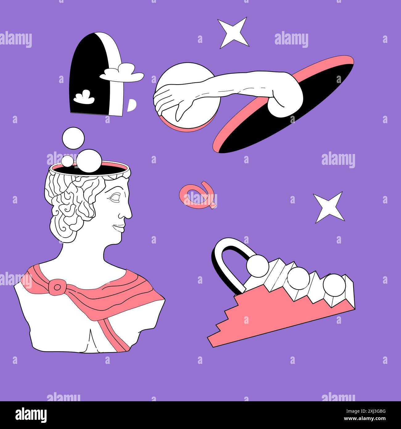 Arch statues Stock Vector Images - Alamy