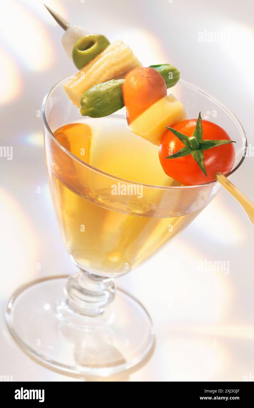 Fruit cocktail on skewers hi-res stock photography and images - Alamy